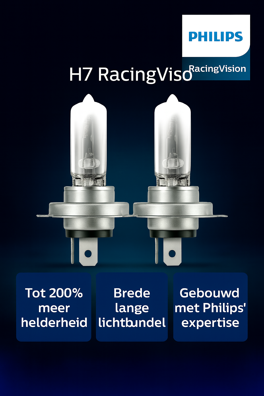 Philips H7 RacingVision GT200 – Tot 200% meer helderheid | HID Xenon ...